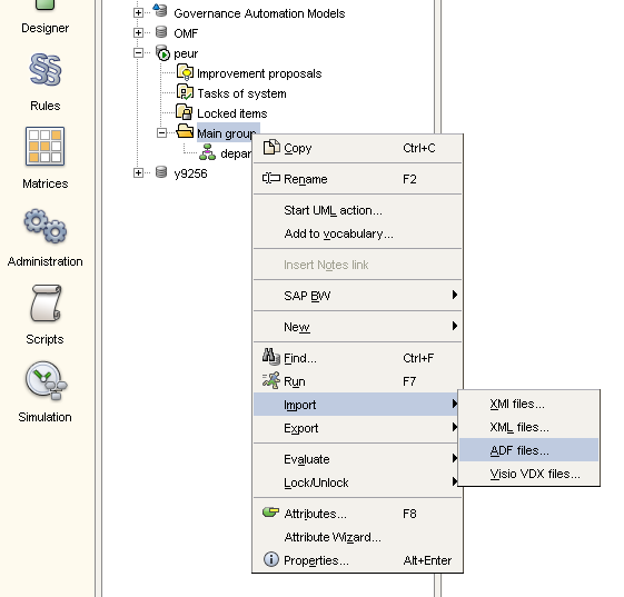 Features en detail: ARIS Express import in ARIS Business Architect ...